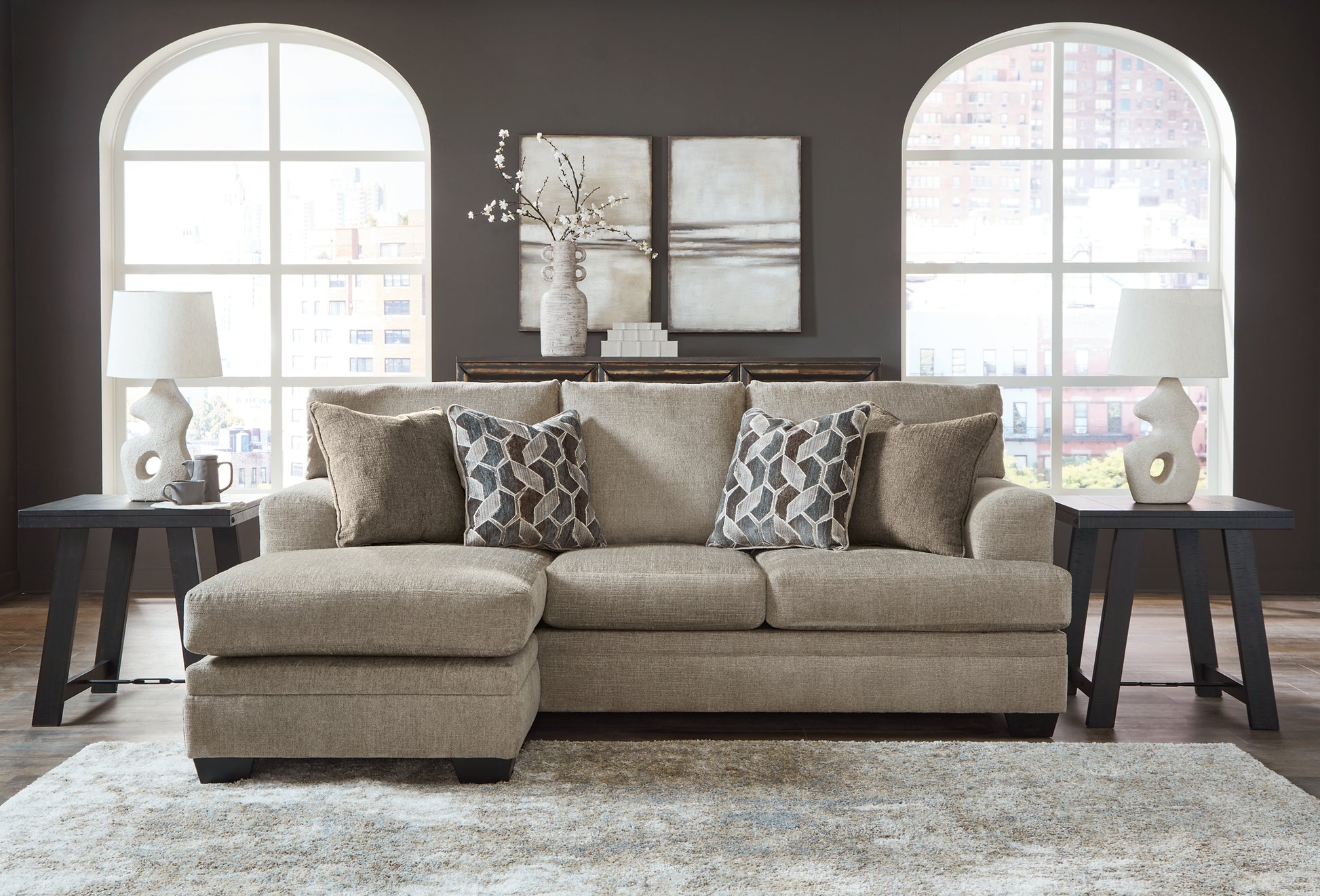 Dorsten sofa chaise chair and ottoman store